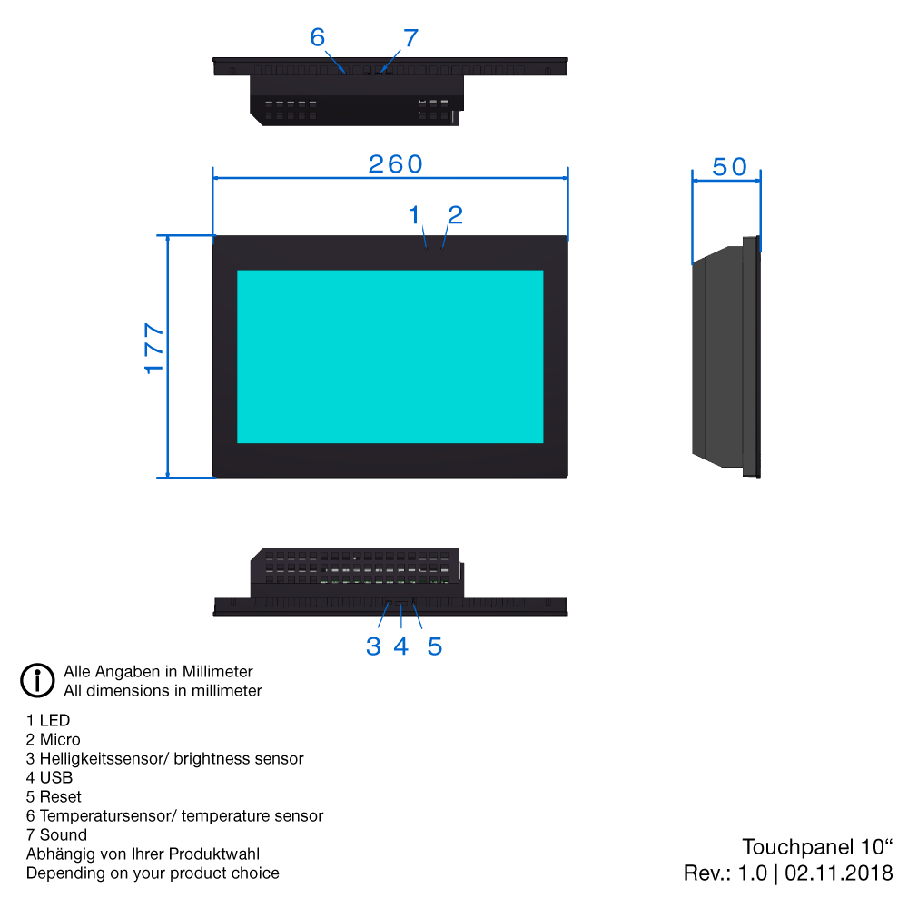Touch-Panel luna10